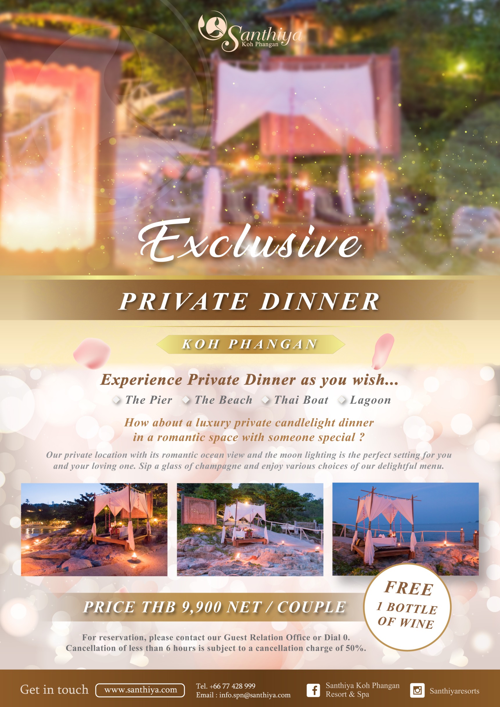 Exclusive Private Dinner | Santhiya Resorts & Spas